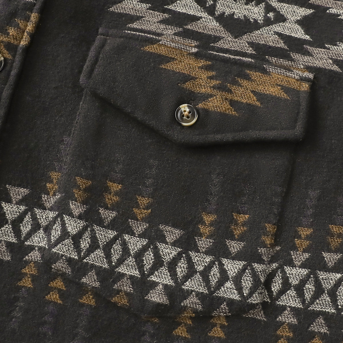 Dubinik® 10oz Ultra Heavyweight Mens Aztec Flannel Shirt Long Sleeve B